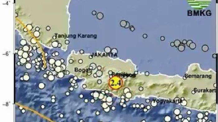 GEMPA Terkini Baru Saja Guncang Kabupaten Garut Jabar, Jumat 26 Januari 2024 Malam, Magnitudo 2 ...