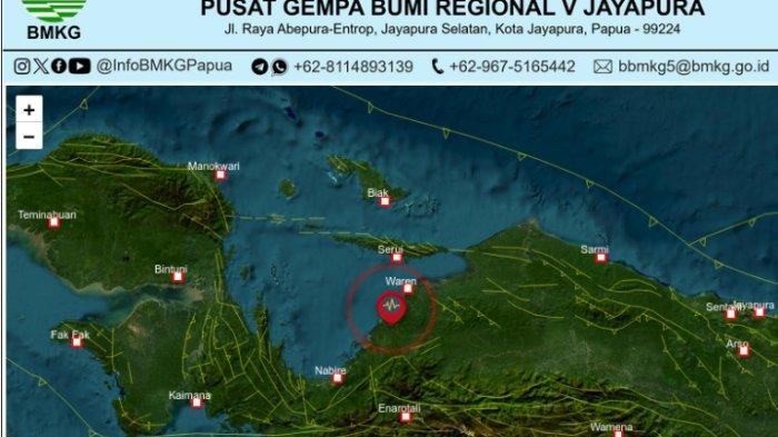 GEMPA Terkini Senin 8 Juli 2024 Malam Getarkan Waropen Papua, Simak ...