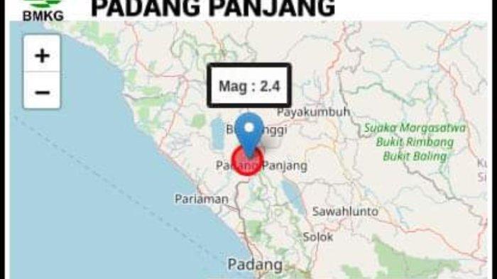 GEMPA Terkini Guncang Padang Panjang Sumatera Barat Sabtu 19 April 2025, Magnitudo cek BMKG ...