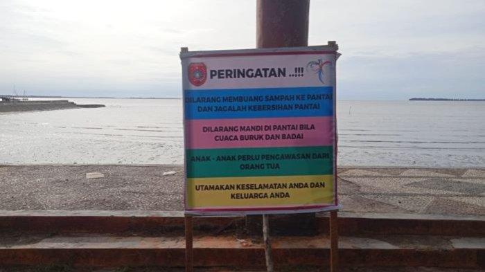 Pengelola Wisata Pantai Bugam Raya Kobar, Larang Pengunjung Berenang ...