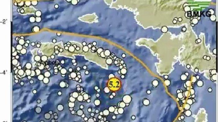 Gempa Terkini Selasa 5 September 2023 Magnitudo 5,2 SR, Guncang Tenggara Seram Bagian Timur ...