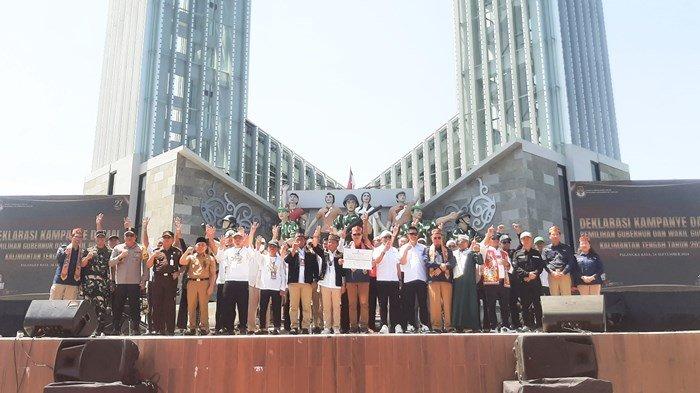 Deklarasi Kampanye Damai Pilgub Kalteng 2024, Reaksi Penonton Heboh Dengar Tanpa Politik Uang ...