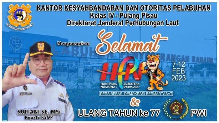 KSOP Kelas IV Pulang Pisau Dirjen Perhubungan Laut Ucapkan Selamat HPN 2023 dan HUT Ke 77 PWI ...
