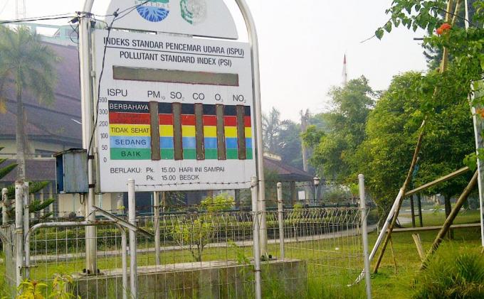 Papan ISPU Tidak Berfungsi - Tribunkalteng.com