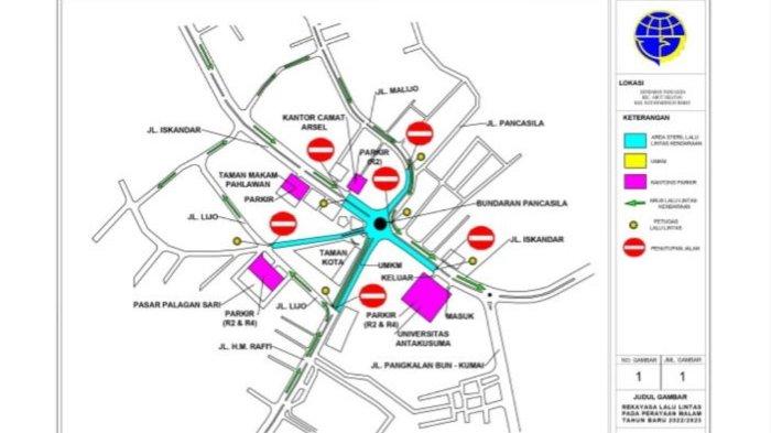 Sambut Malam Tahun Baru 2023 di Kobar, Dilakukan Rekayasa Lalu Lintas Jalan di Pangkalan Bun ...