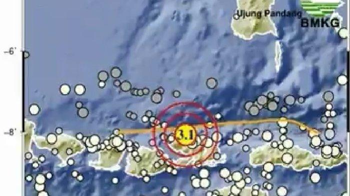 Gempa Terkini Jumat 18 Agustus 2023 Sore, Magnitudo 3,1 Skala Richter Guncang Barat Laut Dompu ...