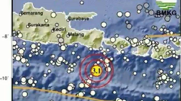 Gempa Terkini Malam Ini, Rabu 30 Agustus 2023 Magnitudo 3,1 SR Baru Saja Guncang Jembrana Bali ...