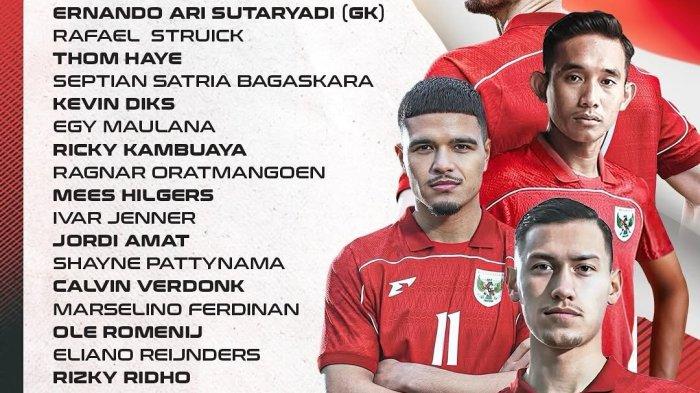 STARTING XI Timnas Indonesia vs Bahrain Berlangsung Live Gratis RCTI dan Link Streaming Sekarang ...