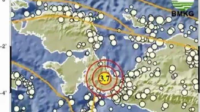 Info BMKG Gempa Terkini Magnitudo 3,7 SR, Jumat 28 Juli 2023 Getarkan Teluk Wondama Papua Barat ...