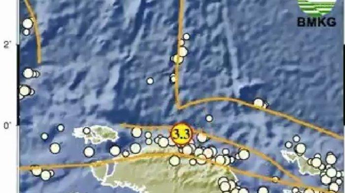 Gempa Terkini Magnitudo 3,3 SR Guncang Tambrauw Papua Barat, Selasa 31 Oktober 2023 ...