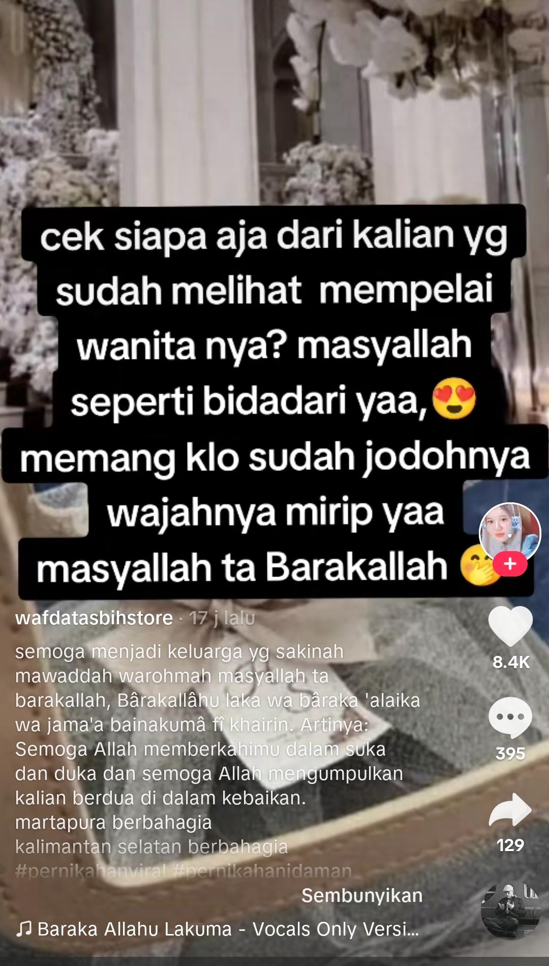 Foto Istri Hafi Badali Pasca Putra Guru Sekumpul Nikah Ramai Didoakan ...