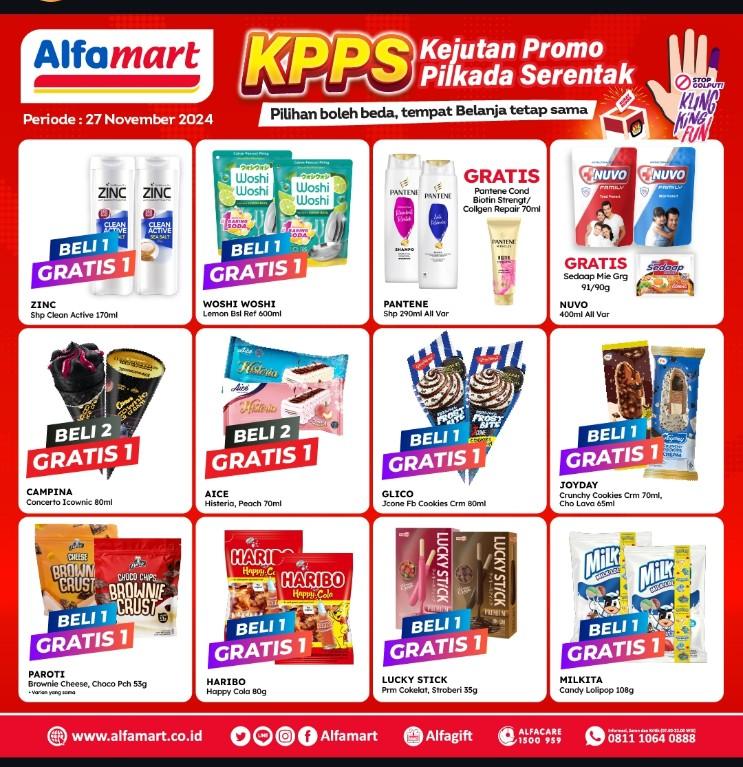 Promo Alfamart Pilkada Serentak, Katalog Promo KPPS Khusus 27 November ...