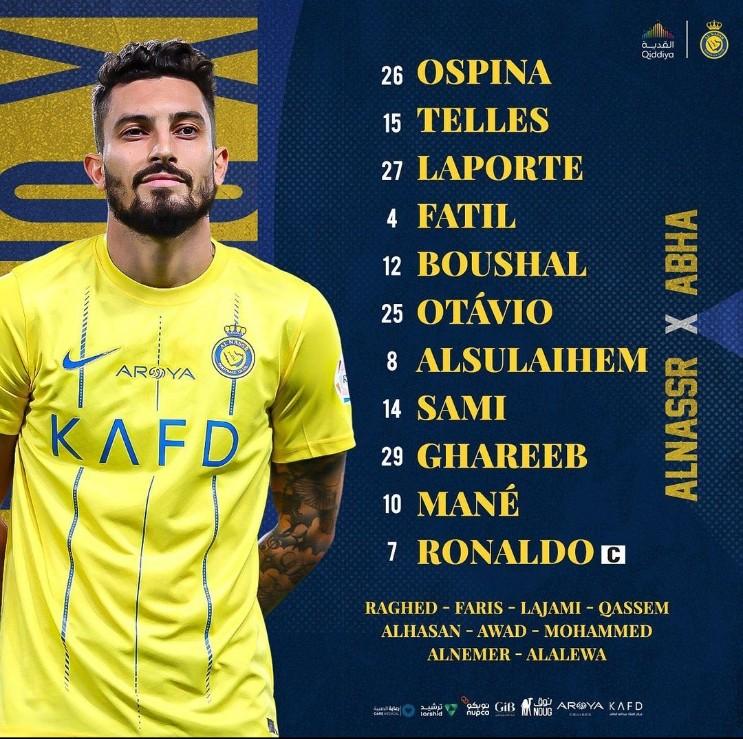 Line Up Abha vs Al Nassr Liga Arab, Cristiano Ronaldo Main Nonton di ...