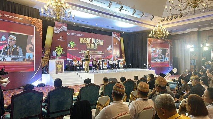 KPU Sukses Gelar Debat Kedua Pilkada Mahulu 2024 di Hotel Grand Senyiur Balikpapan - Tribunkaltim.co