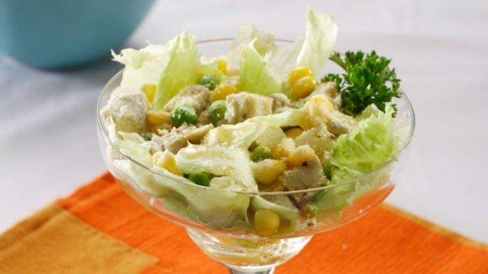 Resep Salad Ayam Jagung, Camilan Malam Hari Menyehatkan yang Bikin ...