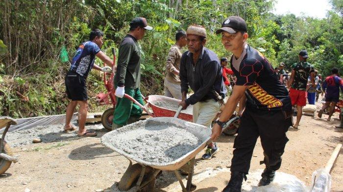 Pembangunan Jalan di Laham Mahakam Ulu Capai 50 Persen - Tribunkaltim.co