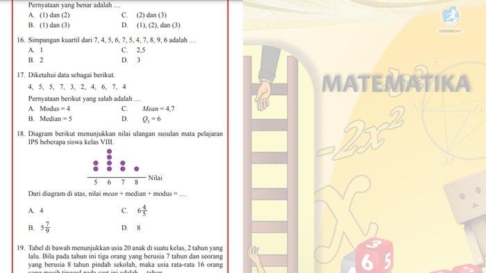 Kunci Jawaban Matematika Kelas 8 Semester 2 Halaman 267, 268, 269, 270: Menghitung Statistika ...