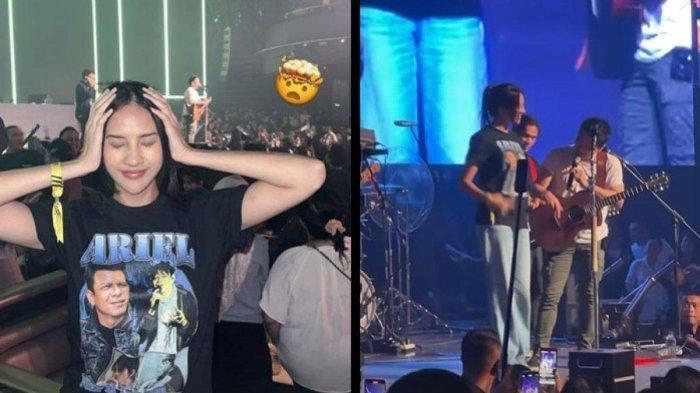 Anya Geraldine Datangi Ariel NOAH di Panggung Saat Konser Jadi Sorotan ...