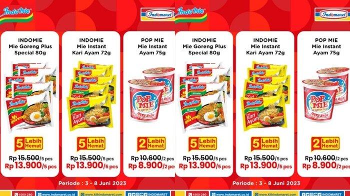 Katalog Promo Indomaret Hari ini 5 Juni 2023, Pop Mie Beli 2 hanya Rp 8 ...