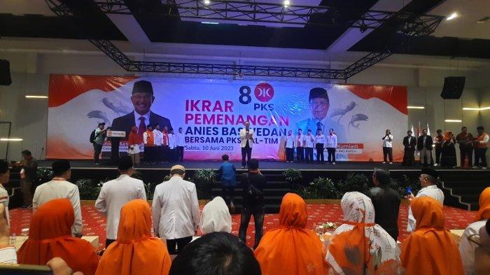 Joko Widodo Pimpin PKS Kaltim Ikrar Pemenangan Anies Baswedan di Kota Samarinda - Tribunkaltim.co