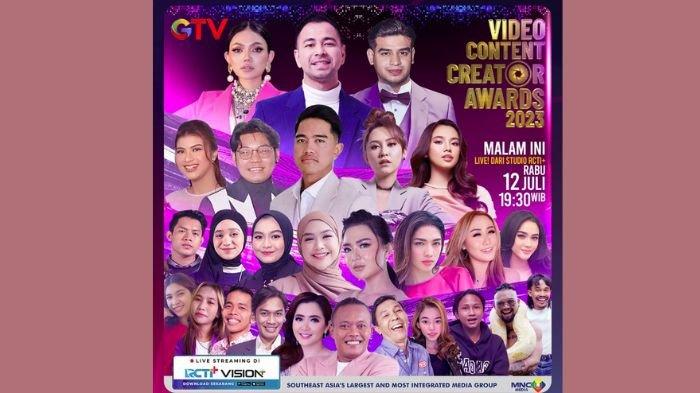 Live Streaming RCTI Plus Video Content Creator Awards 2023, Ada Rony, Nabila, Salma Indonesian ...