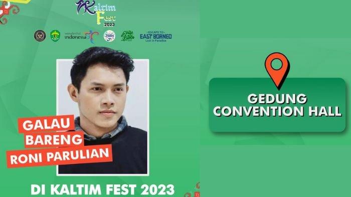 Rony Parulian Bakal Tampil di Kaltim Fest 2023 Samarinda Gratis tanpa ...