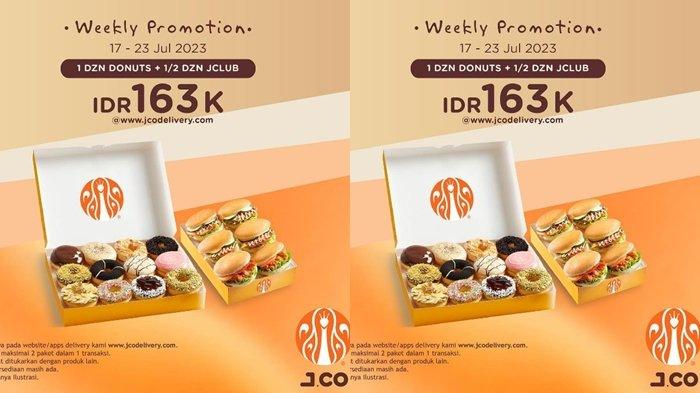 Katalog Promo J.CO Hari ini 18 Juli 2023, Dapatkan 12 Donat dan 6 Jclub Rp 163.000 - Tribunkaltim.co