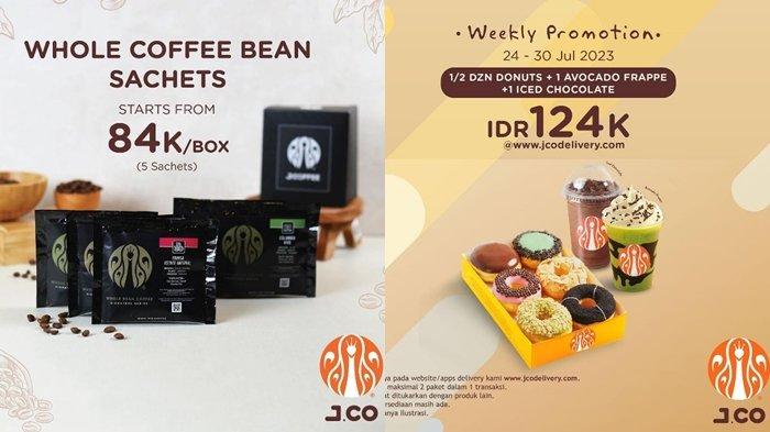 Promo J.CO Hari ini Akhir Pekan 29 Juli 2023, Dapatkan 5 Sachets Kopi ...