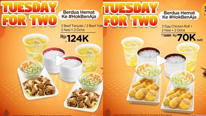 Katalog Promo HokBen Bulan Agustus 2023, Makan Kenyang Berdua hanya Bayar Rp 70.000 ...
