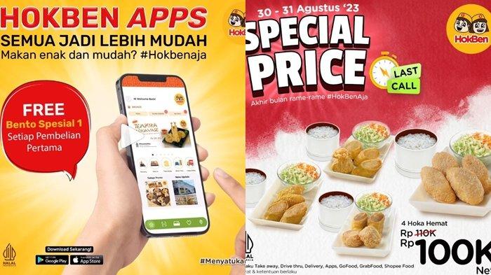 Promo Hokben Hari ini 31 Agustus 2023, Makan Kenyang Berempat hanya Rp 100.000 - Tribunkaltim.co
