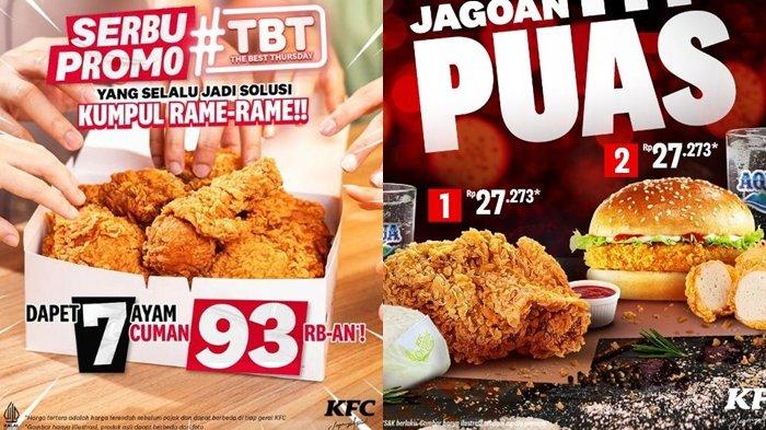 Promo KFC Hari ini 7 September 2023, Dapatkan 7 Potong Ayam hanya Rp 93 ...