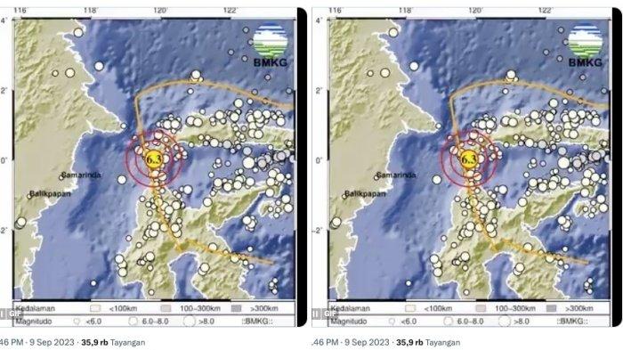 Baru Saja, Gempa Magnitudo 6,3, Info BMKG Gempa Hari Ini, Pusat Gempa Barusan di Sulawesi Tengah ...