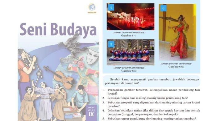 Kunci Jawaban Seni Budaya Kelas 9 Halaman 90 Tentang Unsur Pendukung Tari - Tribunkaltim.co