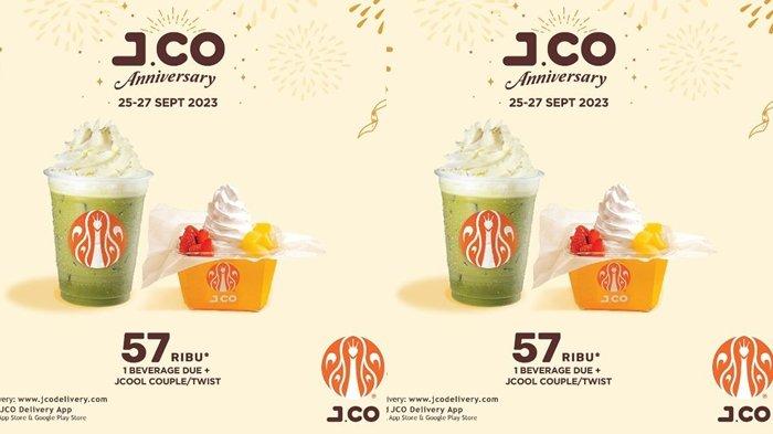 Promo J.CO Anniversary ke 17 Tahun, 12 Donat, 1 Beverage dan 1 Jcool ...