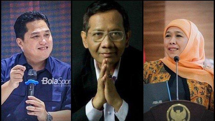 Terbaru Hasil Survei Cawapres 2024: Dominasi Erick Thohir, Khofifah dan Mahfud MD di Jawa Timur ...