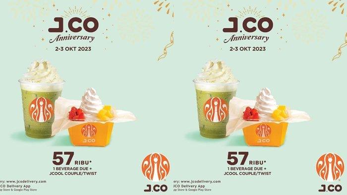 Katalog Promo J.CO Anniversary ke 17 Tahun, Dapatkan 2 Jcool Couple ...