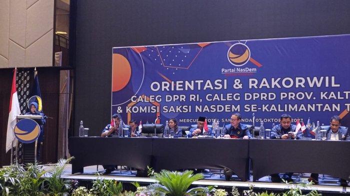 Partai Nasdem Kaltim Gelar Orientasi Dan Rakorwil Caleg Pembekalan
