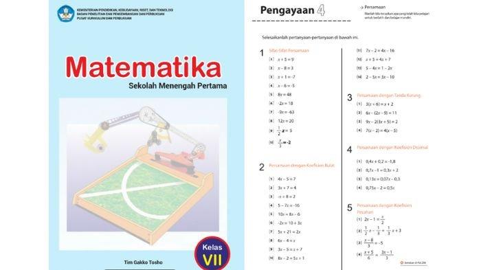 Kunci Jawaban Matematika Kelas 7 Halaman 107 Kurikulum Merdeka Soal Persamaan Linear ...