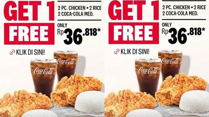 Katalog Promo KFC Khusus Hari ini 10.10, Dapatkan 2 Potong Ayam, 2 Nasi dan 2 Minum Rp 36.818 ...