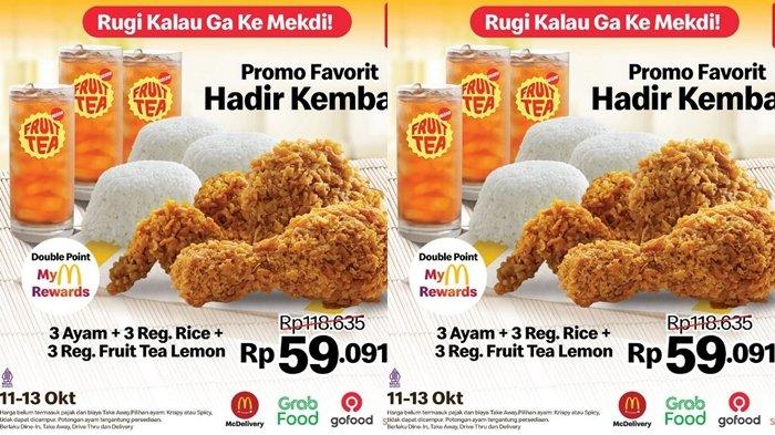 Katalog Promo McD Hari ini, Dapatkan 3 Potong Ayam, 3 Nasi dan 3 Minum ...