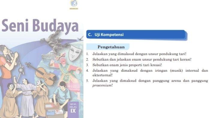 Kunci Jawaban Seni Budaya Kelas 9 Halaman 97 Tentang Unsur Pendukung Tari Kreasi - Tribunkaltim.co