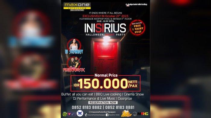 MaxOne Hotel Promo BBQ Night Halloween 'INISIRIUS' - Tribunkaltim.co