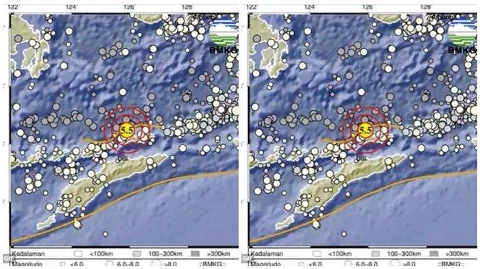 Gempa Magnitudo 5.5 Guncang Alor Nusa Tenggara Timur, Info BMKG Terkini: Tidak Berpotensi ...