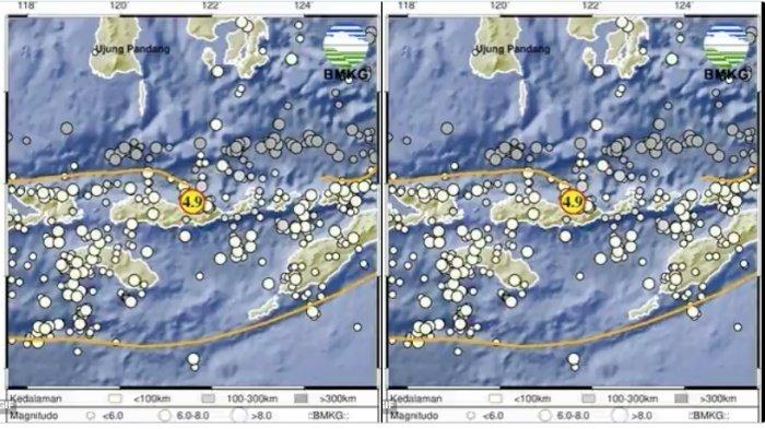 Baru Saja Gempa Magnitudo 4,9, Pusat Gempa Terkini Nagekeo NTT dan Informasi Keselamatan Gempa ...