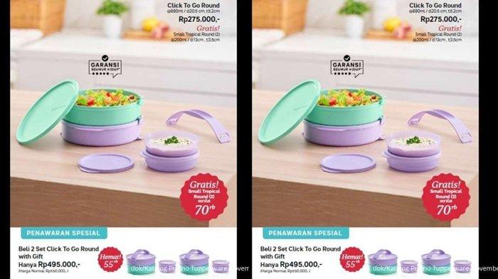Katalog Promo Tupperware November 2023, Beli 2 Tempat Kue Gratis Botol Minum 650 Mililiter ...