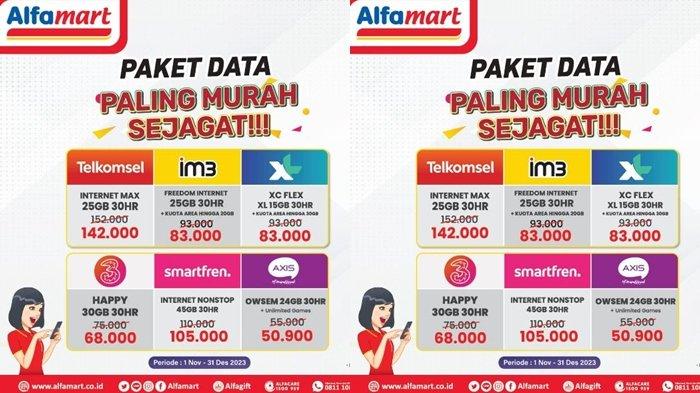 Katalog Promo Alfamart Hari ini Senin 20 November 2023, Paket Data ...