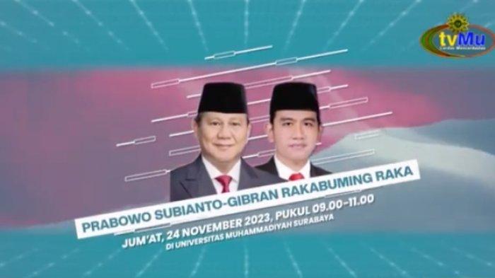 Live Dialog Terbuka Muhammadiyah dengan Prabowo Hari Ini, Gibran Batal Hadir, Daftar 5 Panelis ...