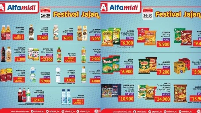 Promo Alfamidi Hari ini Kamis 30 November 2023, Festival Jajalan Belanja Snack dan Minuman Murah ...