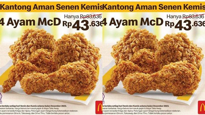 Katalog Promo McD Hari ini Kamis 7 Desember 2023, Bayar Rp 43.636 Dapat ...