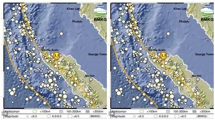 Baru Saja! Gempa Barusan 3.5 Magnitudo di Aceh, Ini Penjelasan BMKG Terkini - Tribunkaltim.co